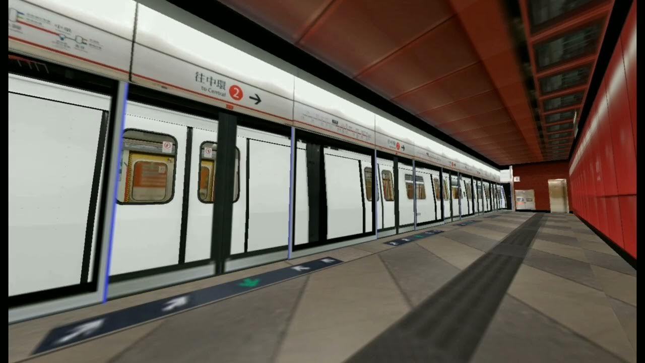 Openbve train simulator: MTR Tsuen Wan Line Metro-cammell M-train(A247-232) depart Lai King ...
