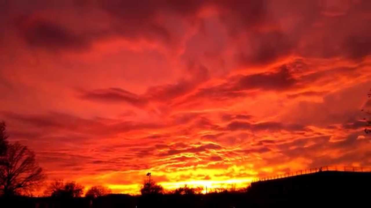 Fire In The Sky, Incredible sunset in 4K - YouTube