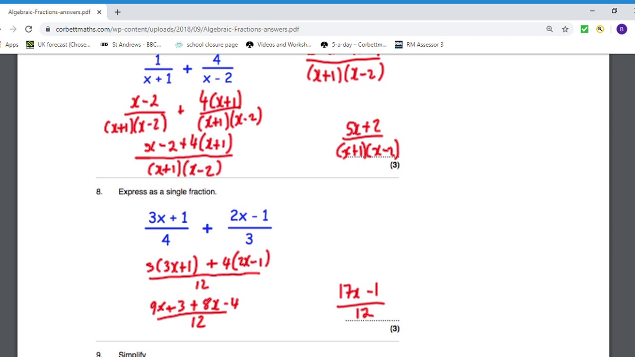 Algebraic Fractions Addition Subtraction And Division Practice From algebraic-fractions-addition-subtraction-and-division-practice-from