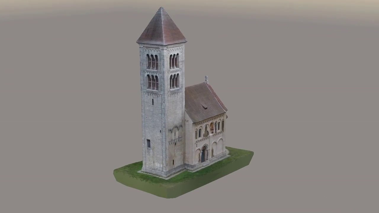 3D model kostela sv. Jakuba Staršího v Jakubu / 3D model of the church ...