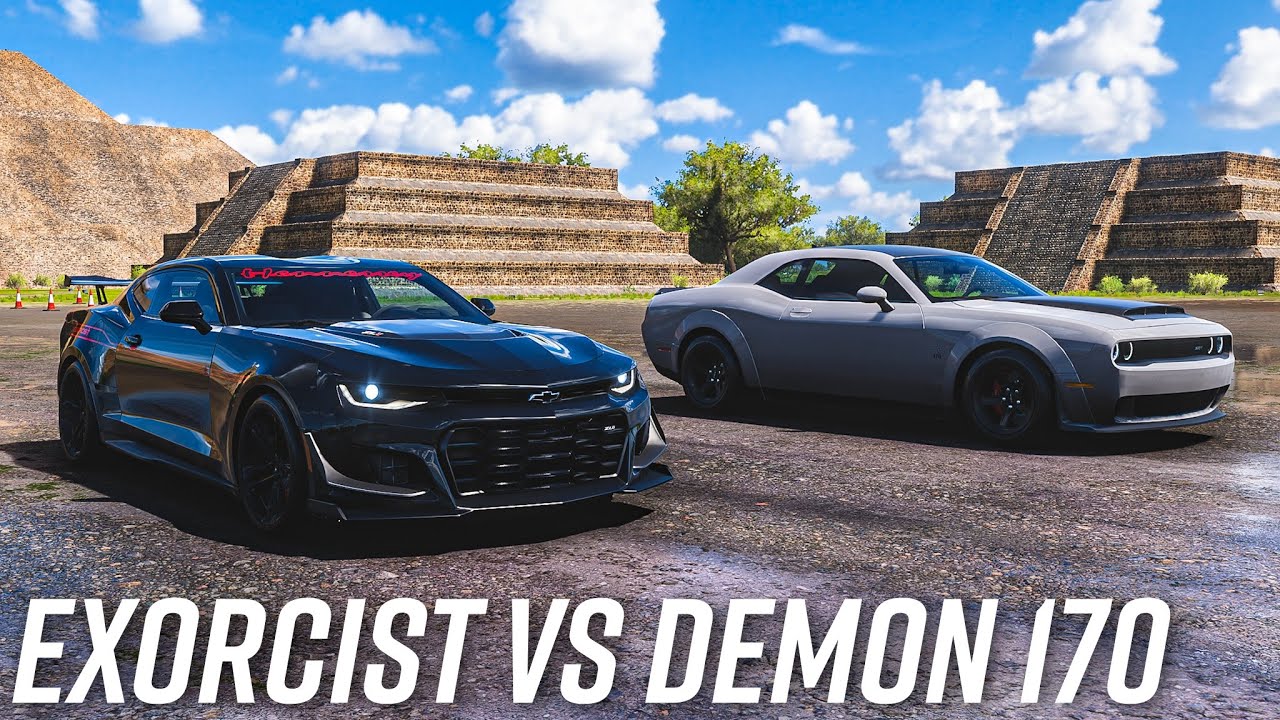 Hennessey 'The Exorcist' Camaro ZL1 vs Dodge SRT Demon 170 | Forza ...