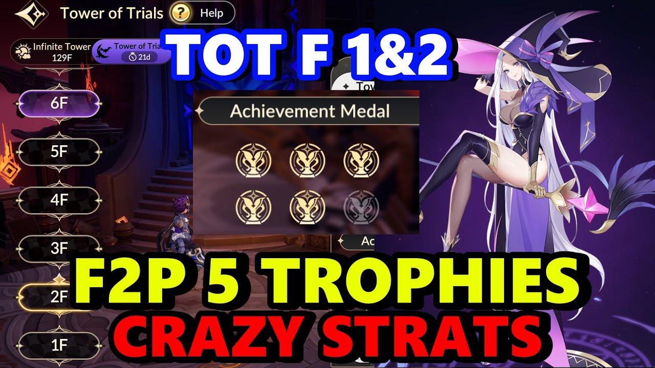 Tower of Trials F1 & F2 Guide – F2P 5 Medals Strategy! (7KR) - YouTube