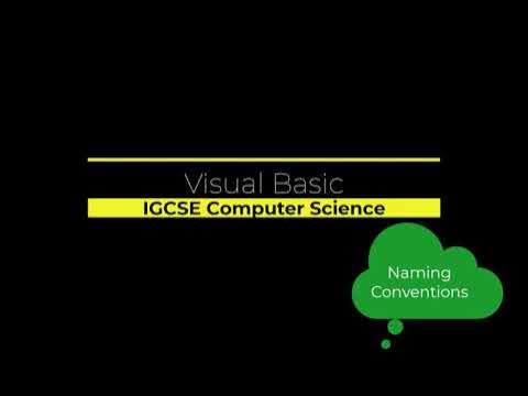 Visual Basic Naming Conventions - YouTube