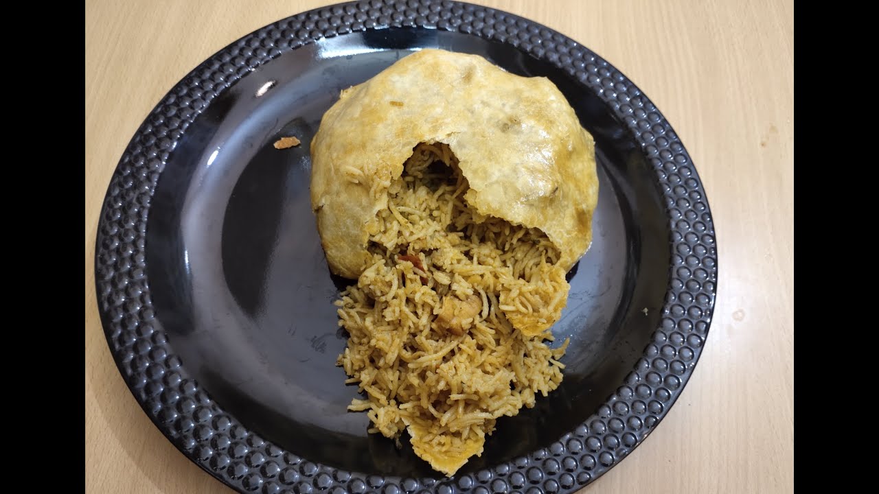 Arabian ouzi rice without oven / parda pulao without oven / chicken ...