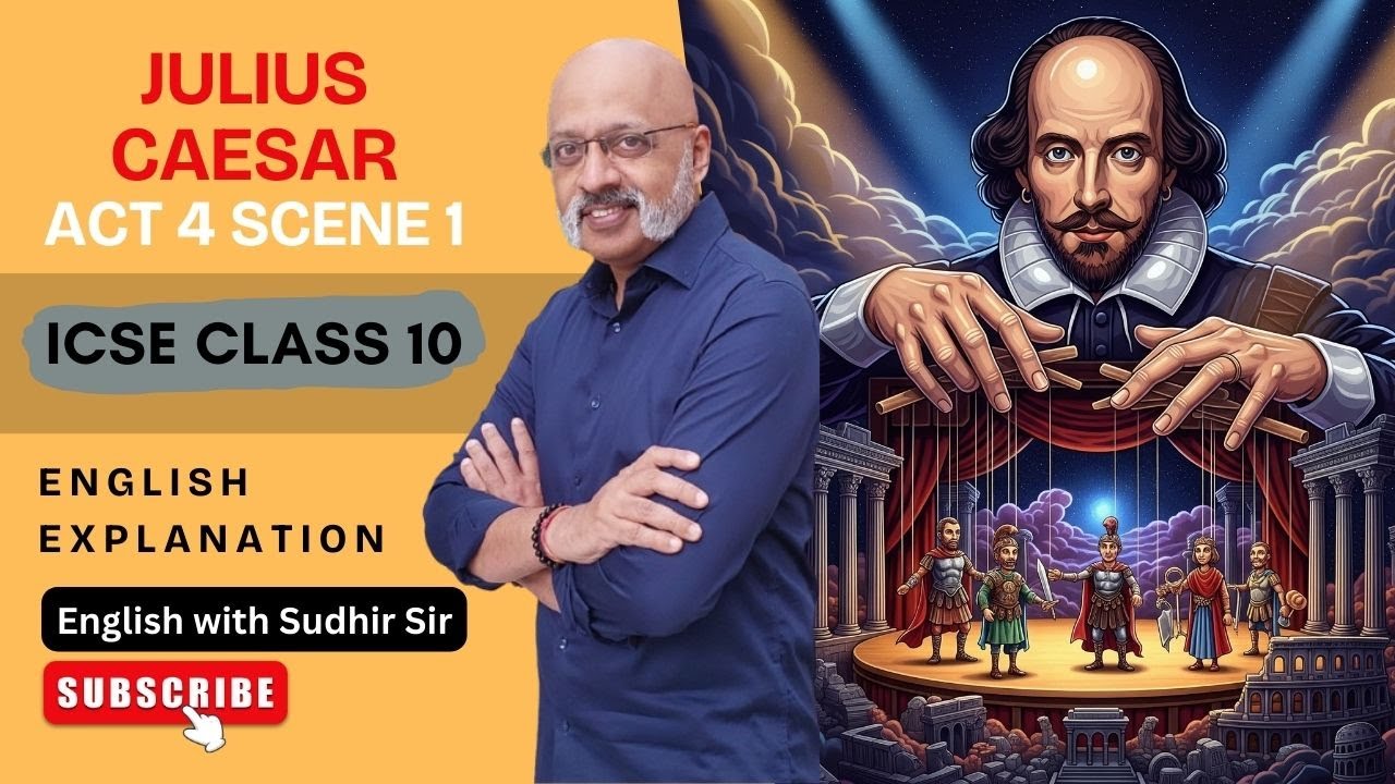 Julius Caesar Act 4 Scene 1 | Explanation in English | ICSE Class 10 ...