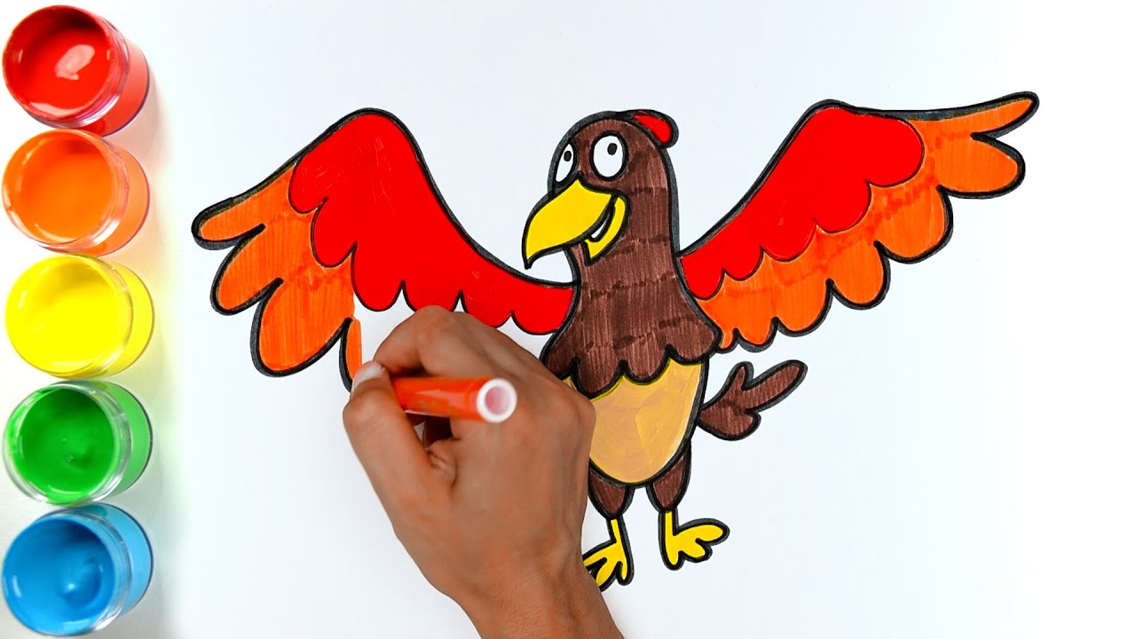 How to Draw an Eagle 🦅 Easy Drawing Tutorial | Cute Crayons - YouTube