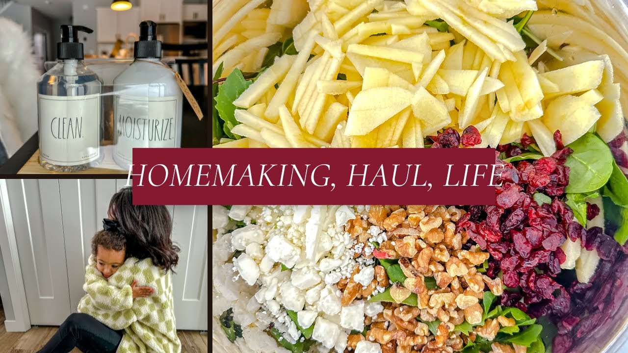 Unfiltered Vlog | Happy New Year, DITL, Homemade Apple Salad + Vinaigrette, TJ Maxx + HomeGoods ...