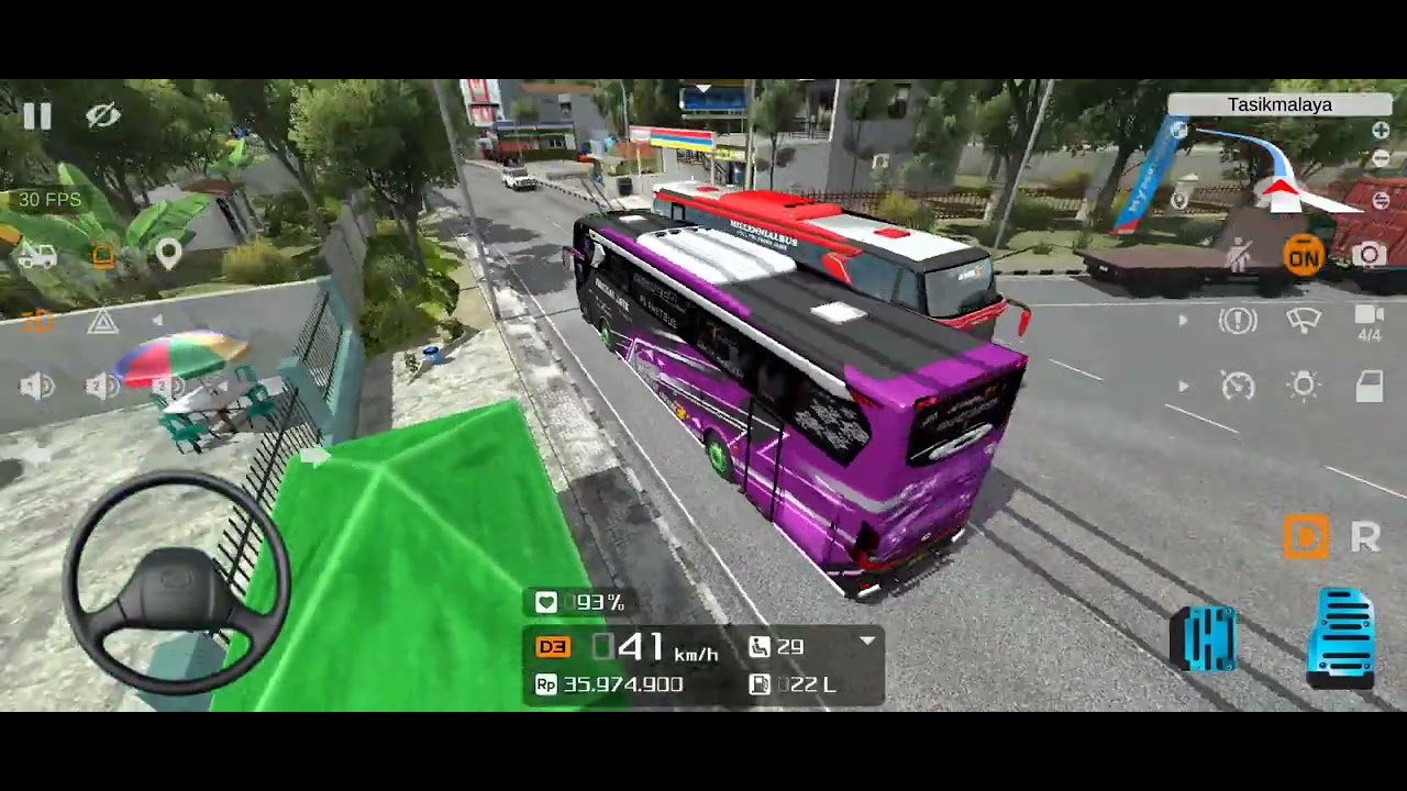 Permainan Bus Simulator Indonesia Bus Deep Purple Tunggal Jaya Bawa ...