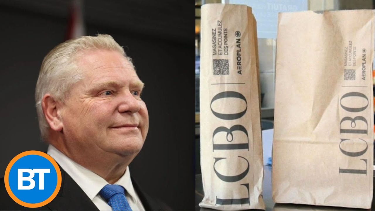Doug Ford is pushing LCBO to bring back paper bags — here's why - YouTube