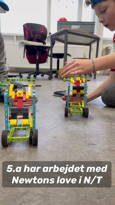 Lego Education og Newtons love i natur og teknologi i 5. kl. - YouTube