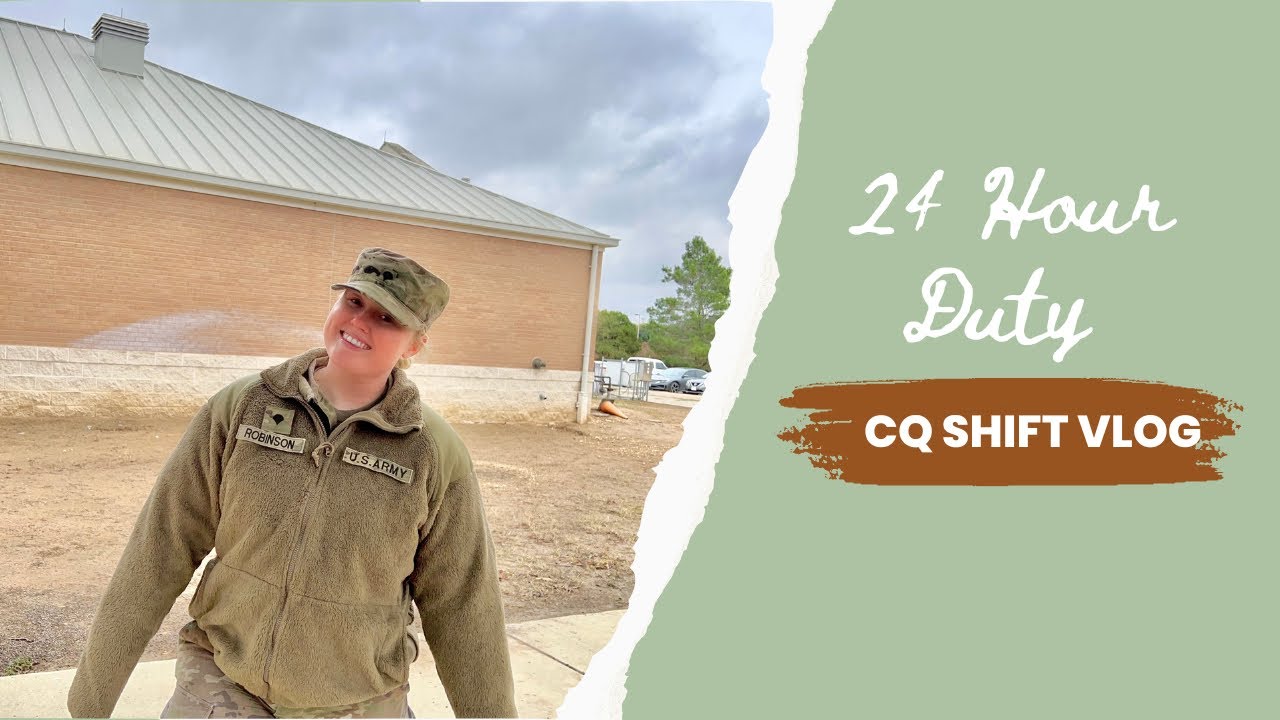 24 HOUR MILITARY DUTY // Come along for my CQ shift !! - YouTube