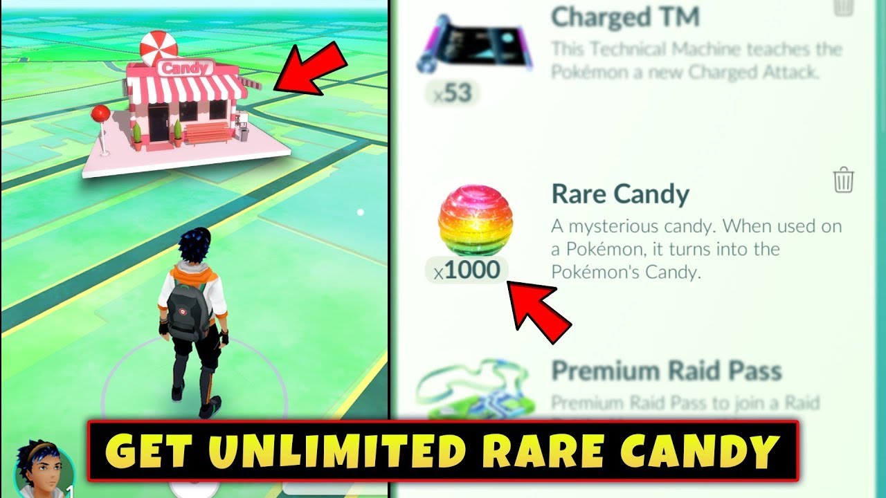 Get Unlimited Rare Candies in Pokemon Go in 1 Minute | Pokemon Go New ...