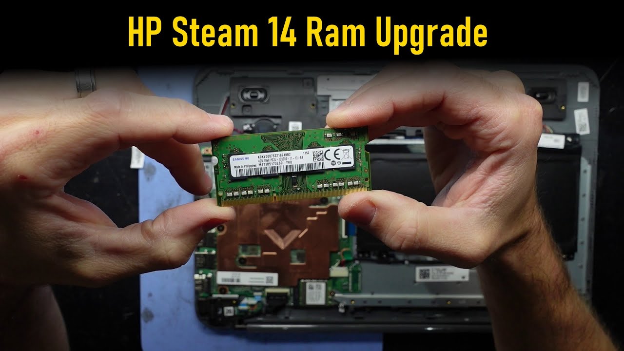 HP Stream 14 Ram Upgrade (pointless upgrade..) - YouTube