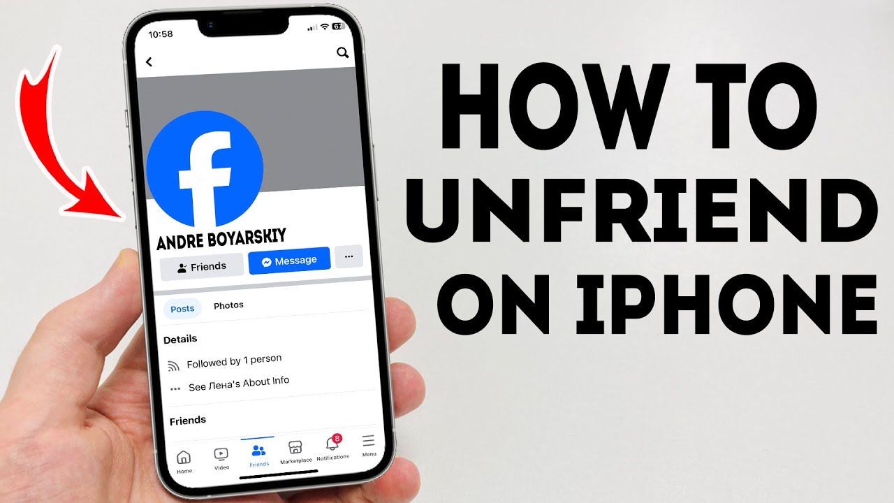 How To Unfriend on Facebook on iPhone - Full Guide - YouTube