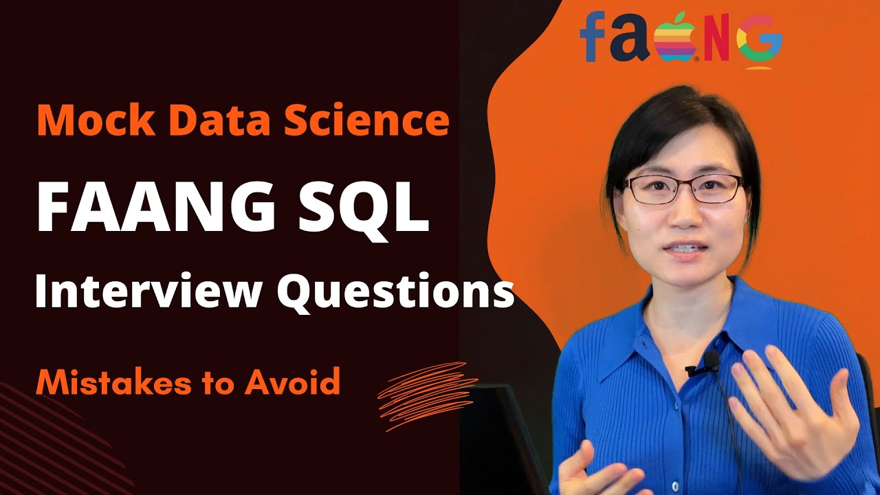 Real Sql Interview Questions And Solutions For Faang Interviews Data