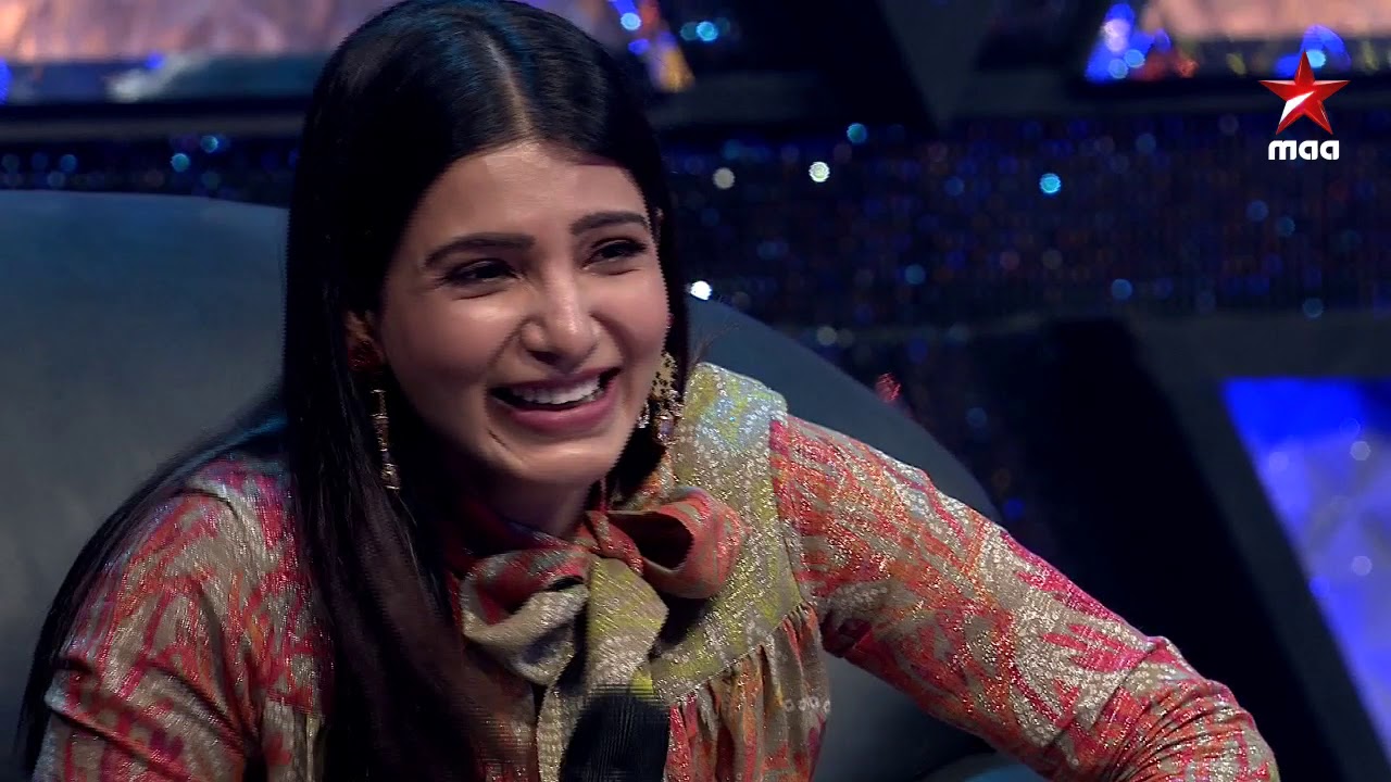 #Samantha sings on stage for the first time 👌🏽👌🏽 #StarMaaSuperSinger ...