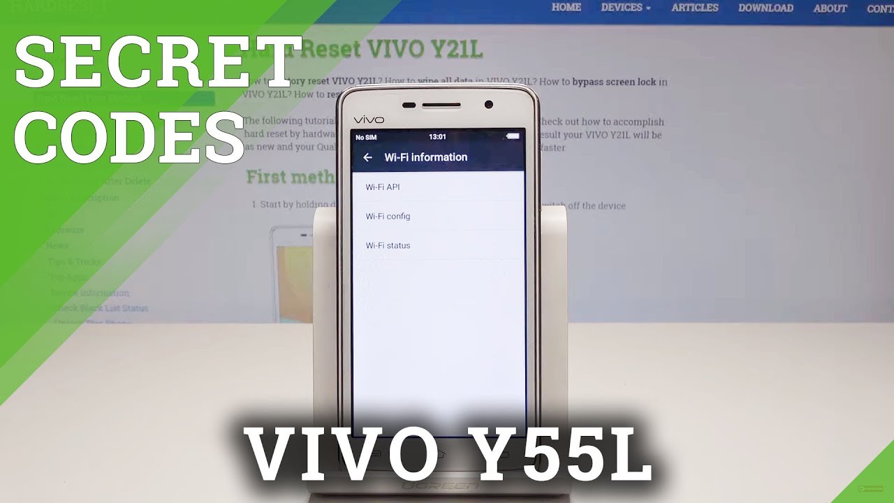 Secret Codes in VIVO Y21L - Hidden Options / Secret Menu - YouTube