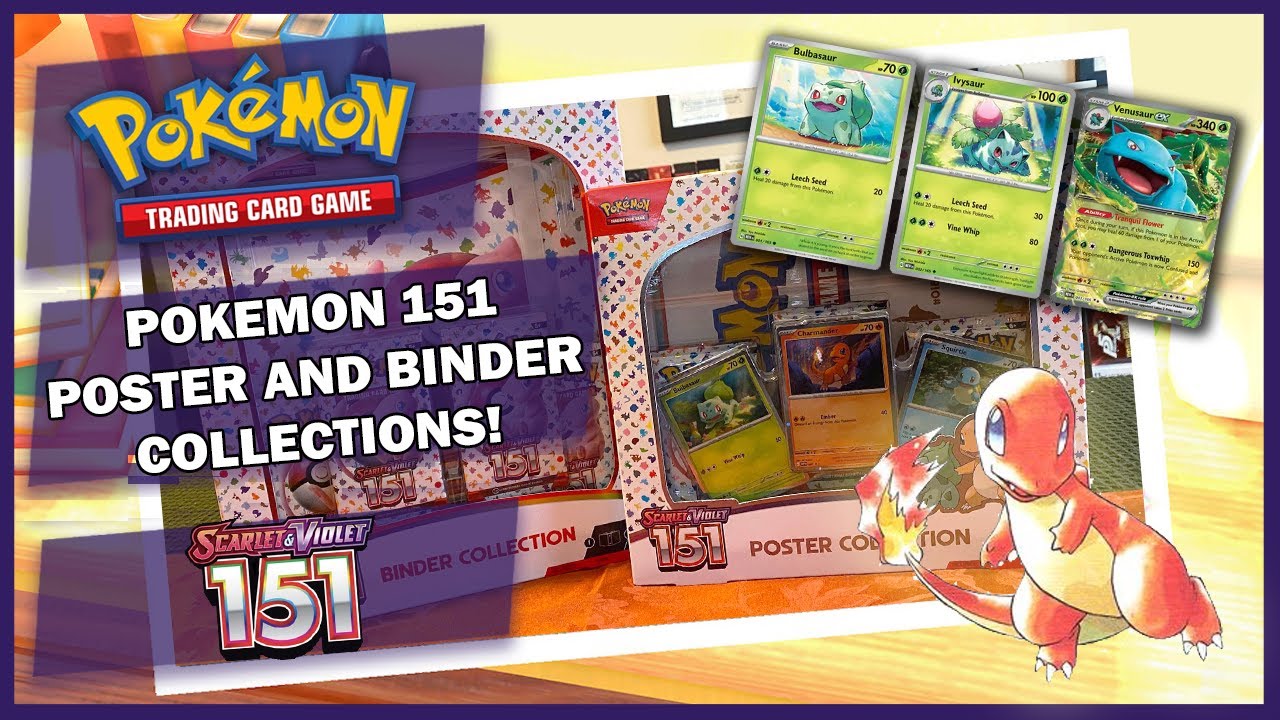 POKEMON 151 POSTER AND BINDER COLLECTION OPENINGS! - YouTube