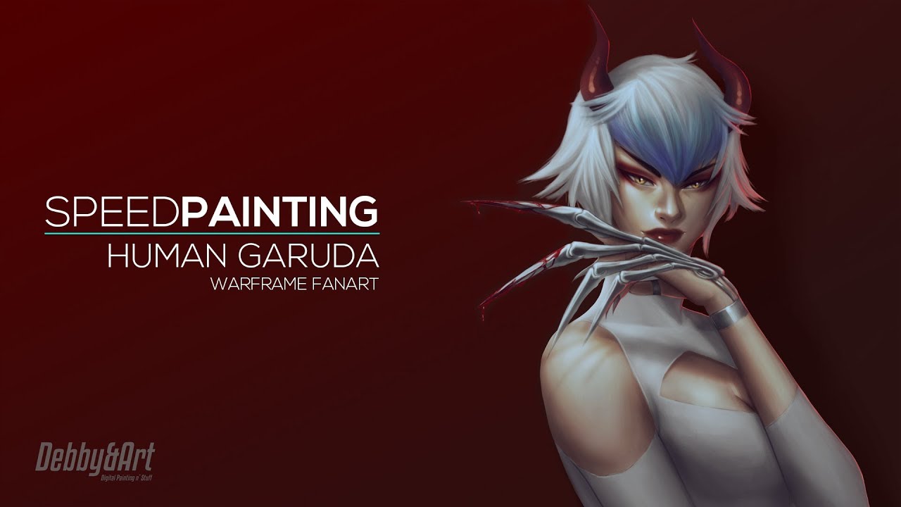 SPEEDPAINT / Human Garuda / Warframe Fanart - YouTube