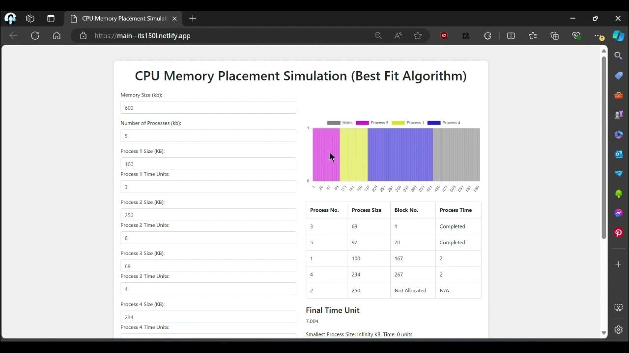 ITS150L-MEMORY PLACEMENT SIMULATION DEMO - YouTube