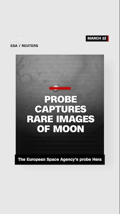Probe captures rare images of moon orbiting Mars - YouTube