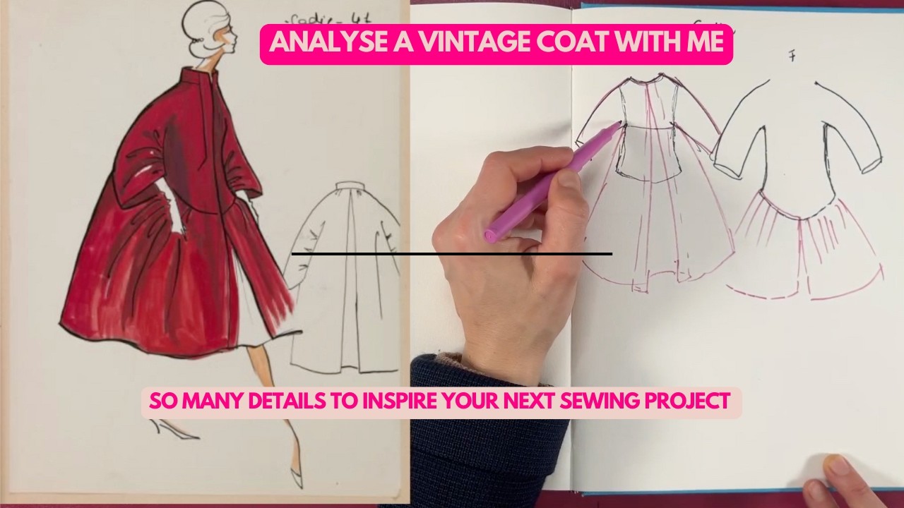 How is this vintage coat made? Design & Pattern cutting analysis - YouTube