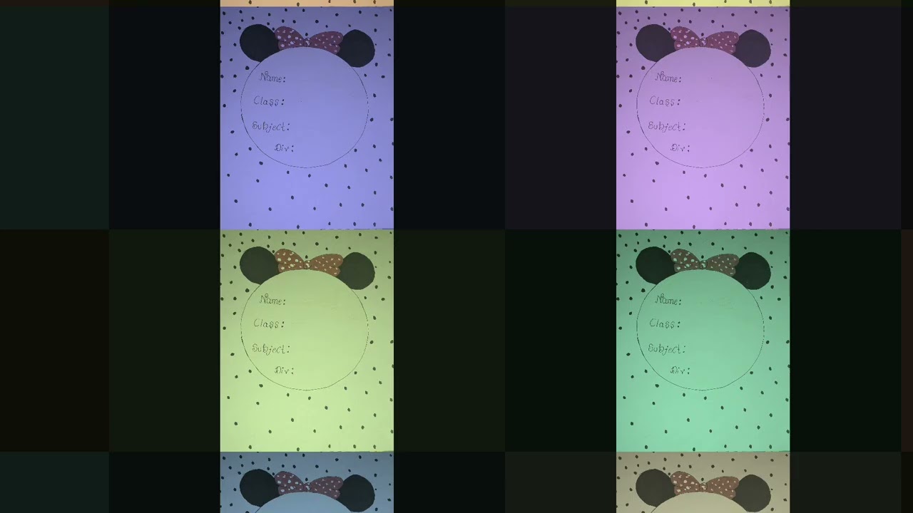 mickey mouse front page design - YouTube