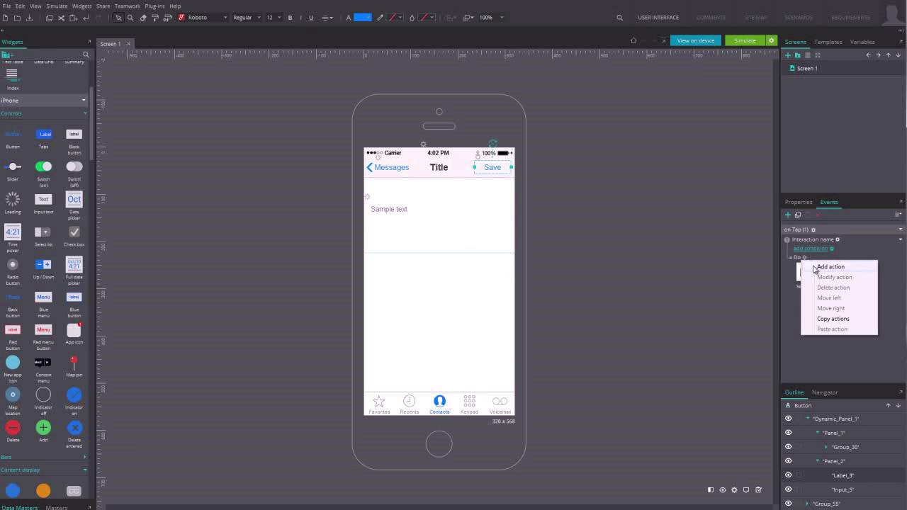 Changing the value of text in your web and mobile wireframes - YouTube