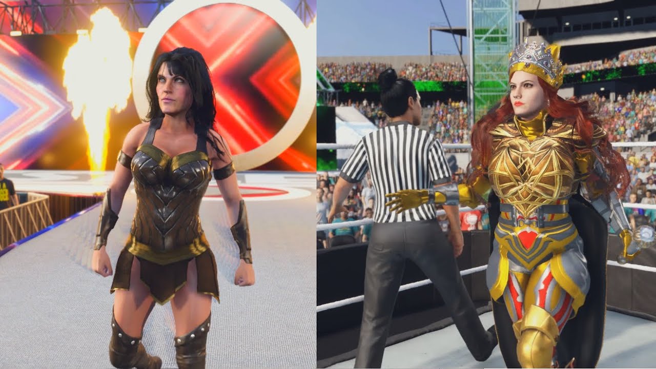 WWE 2K24 - Xena (Warrior Princess) Vs Hilde (Soulcalibur) - Casket ...