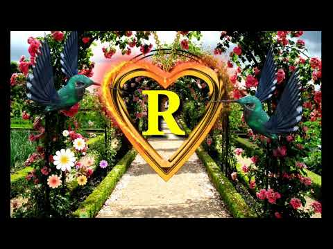 R letter whatsapp status video | R name video flowers effect video full HD