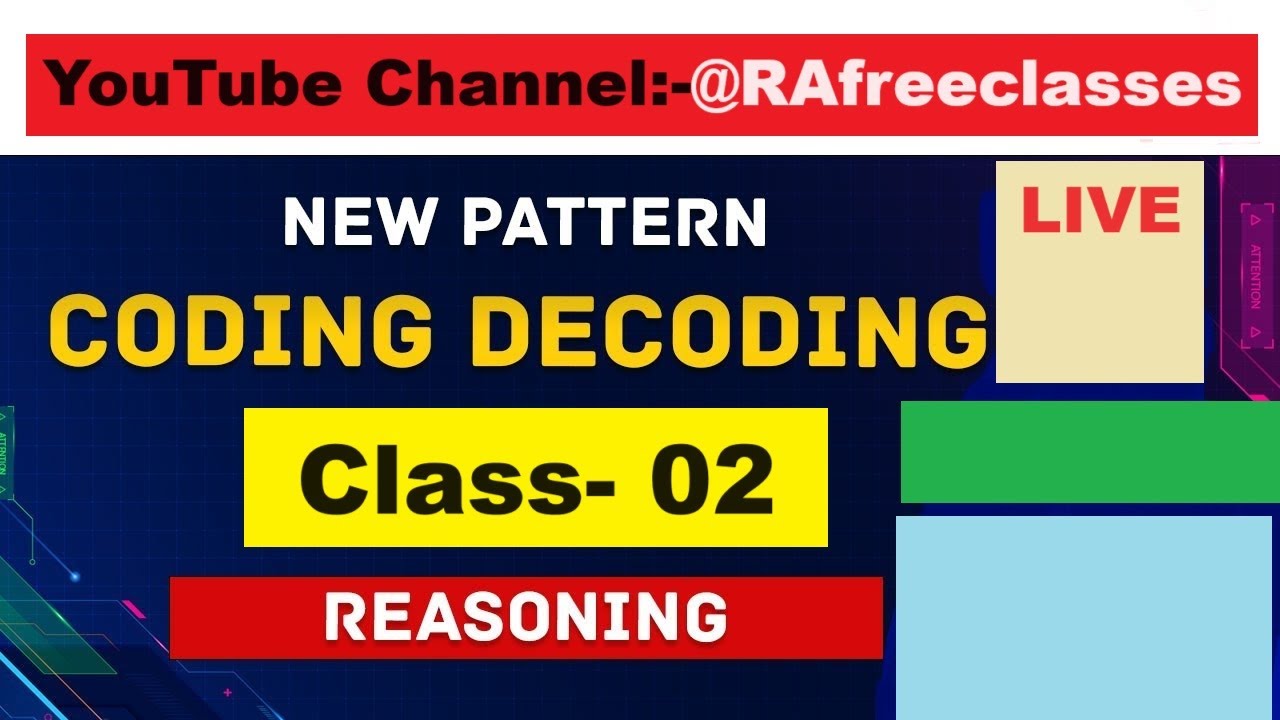New Pattern Coding Decoding (Part -2) | Reasoning | Selection Wars for ...