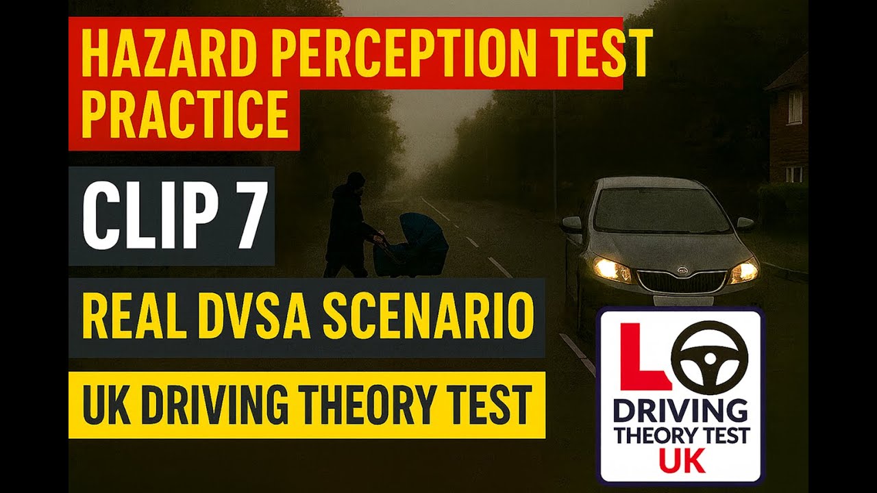 Hazard Perception Test Practice Clip 7 – Real DVSA Style Scenario | UK ...