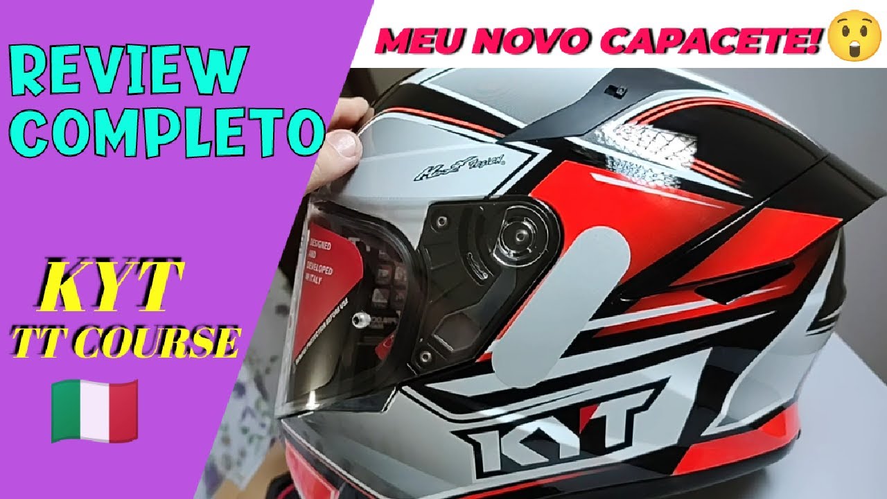 CAPACETE KYT TT COURSE - REVIEW COMPLETO - MEU NOVO CAPACETE! 😎👌 - YouTube