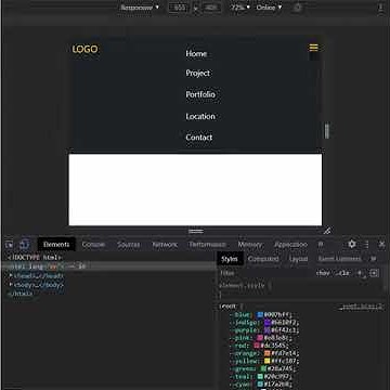 Collapse menu ni bu safar jQuery bilan qilamiz - YouTube