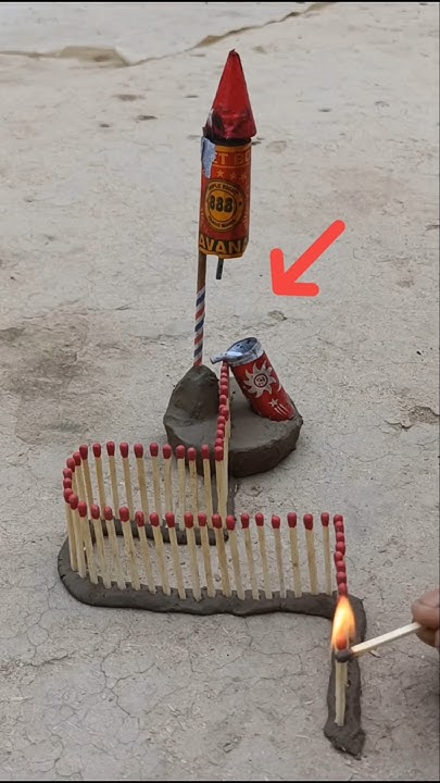 Epic Matchstick Chain Reaction | Rocket Firecracker & Bomb Experiment! 🔥 #matchstickexperiment ...