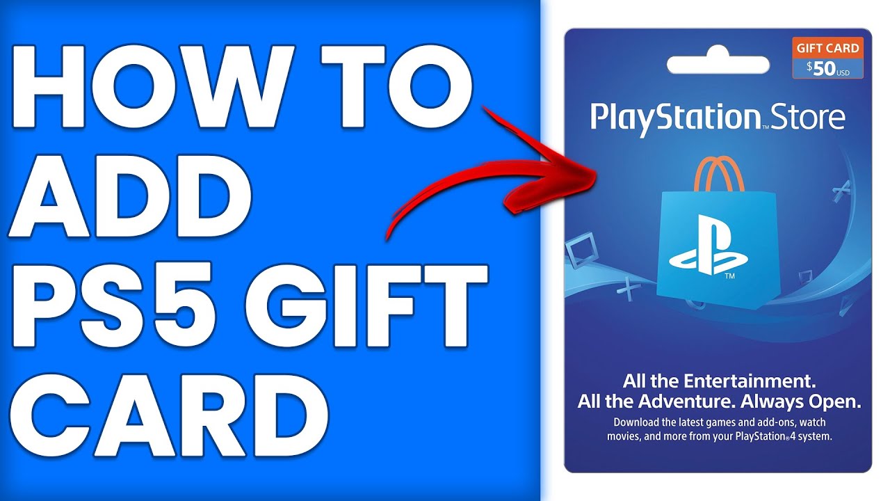 How To Add PS5 Gift Card (How To Use/Redeem PS5 Gift Card) - YouTube