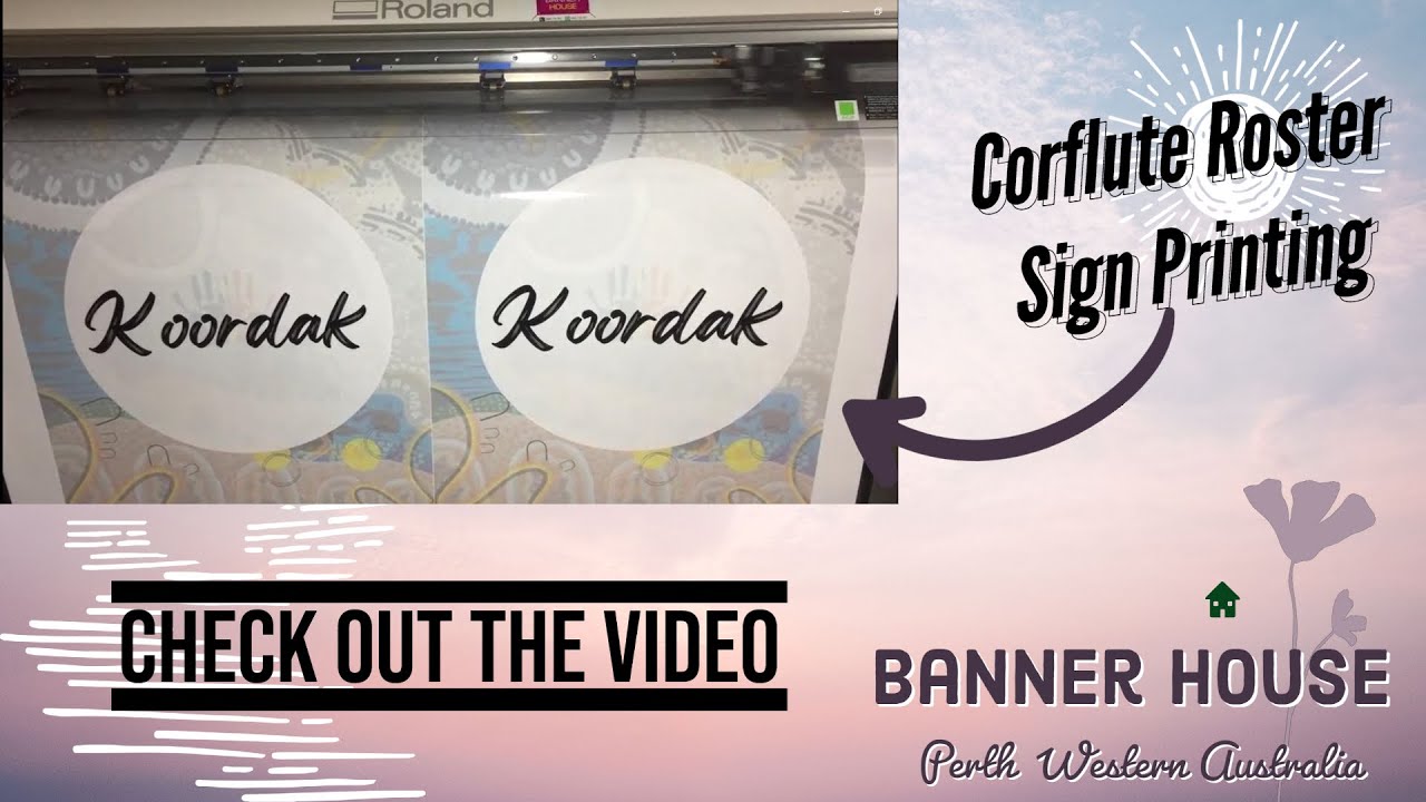 Corflute Roster Sign Printing By Banner House Perth - YouTube