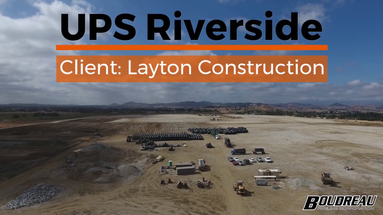 UPS Riverside | Boudreau Pipeline - YouTube