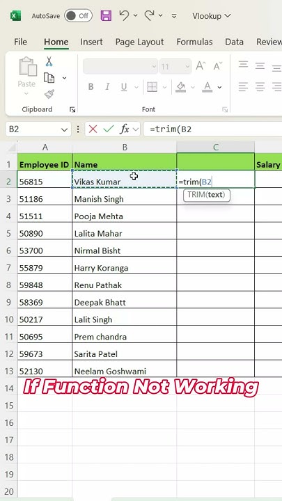 Functions not working properly in excel - YouTube
