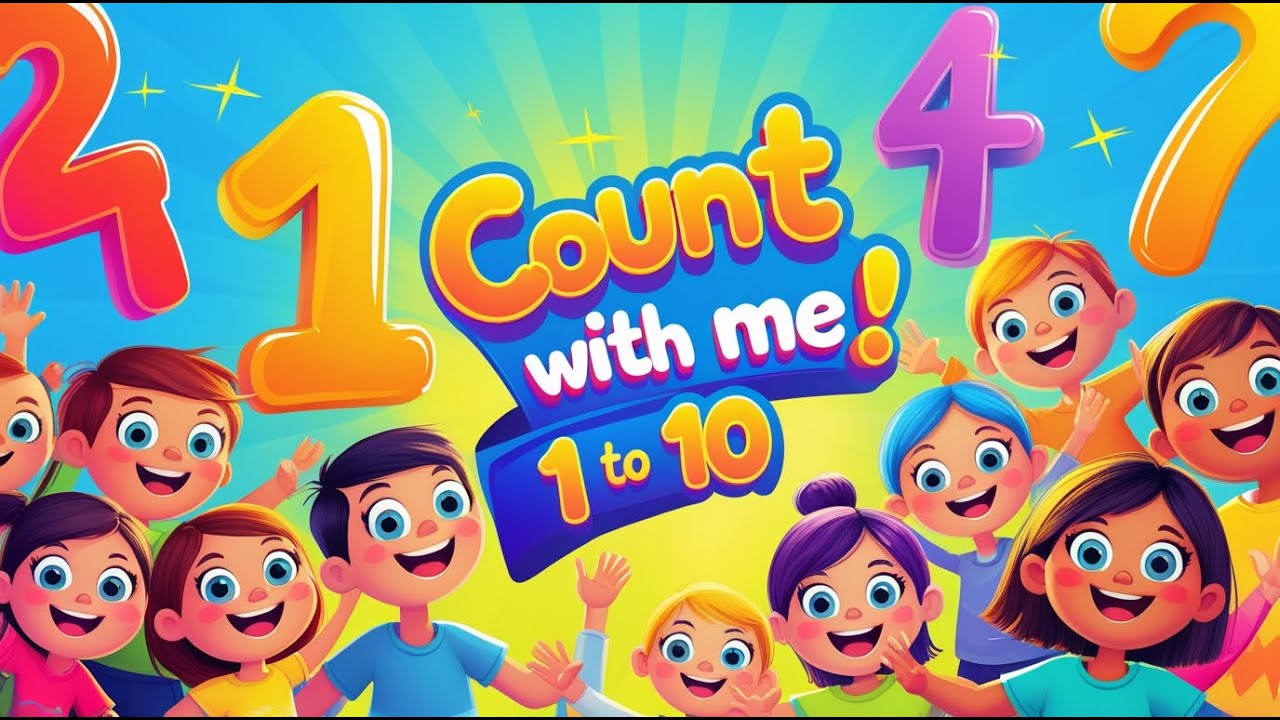 Number Counting Song 1 to 10 | Fun Kids Learning Poem for Toddlers ...