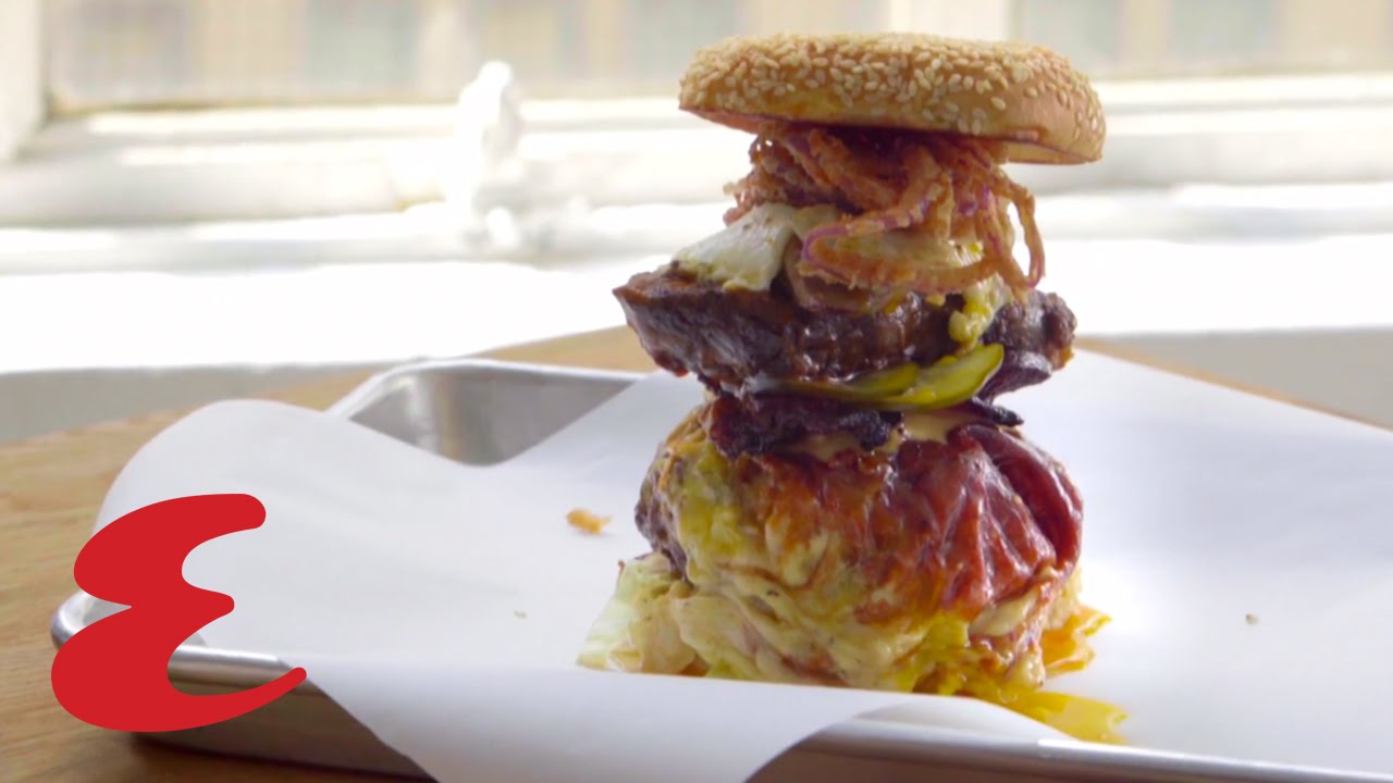Monster Bacon Cheese Burger - YouTube