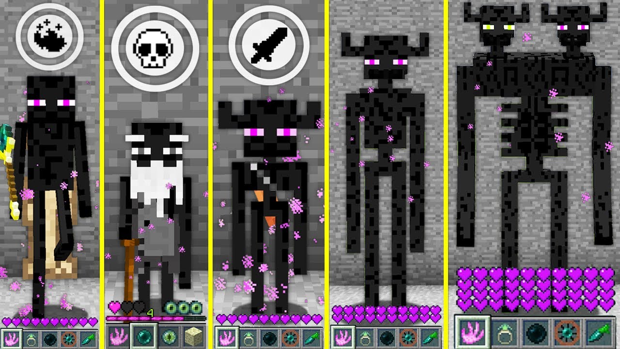 Minecraft How to Play NEW ENDERMAN Monster School Animation Battle THE ...