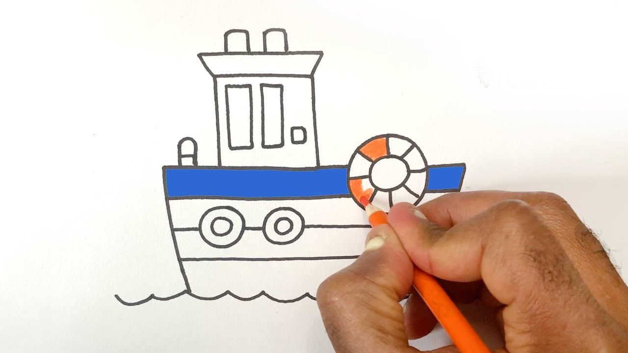 How to draw a Police Patrol Boat fast and easy #drawingforkids # ...