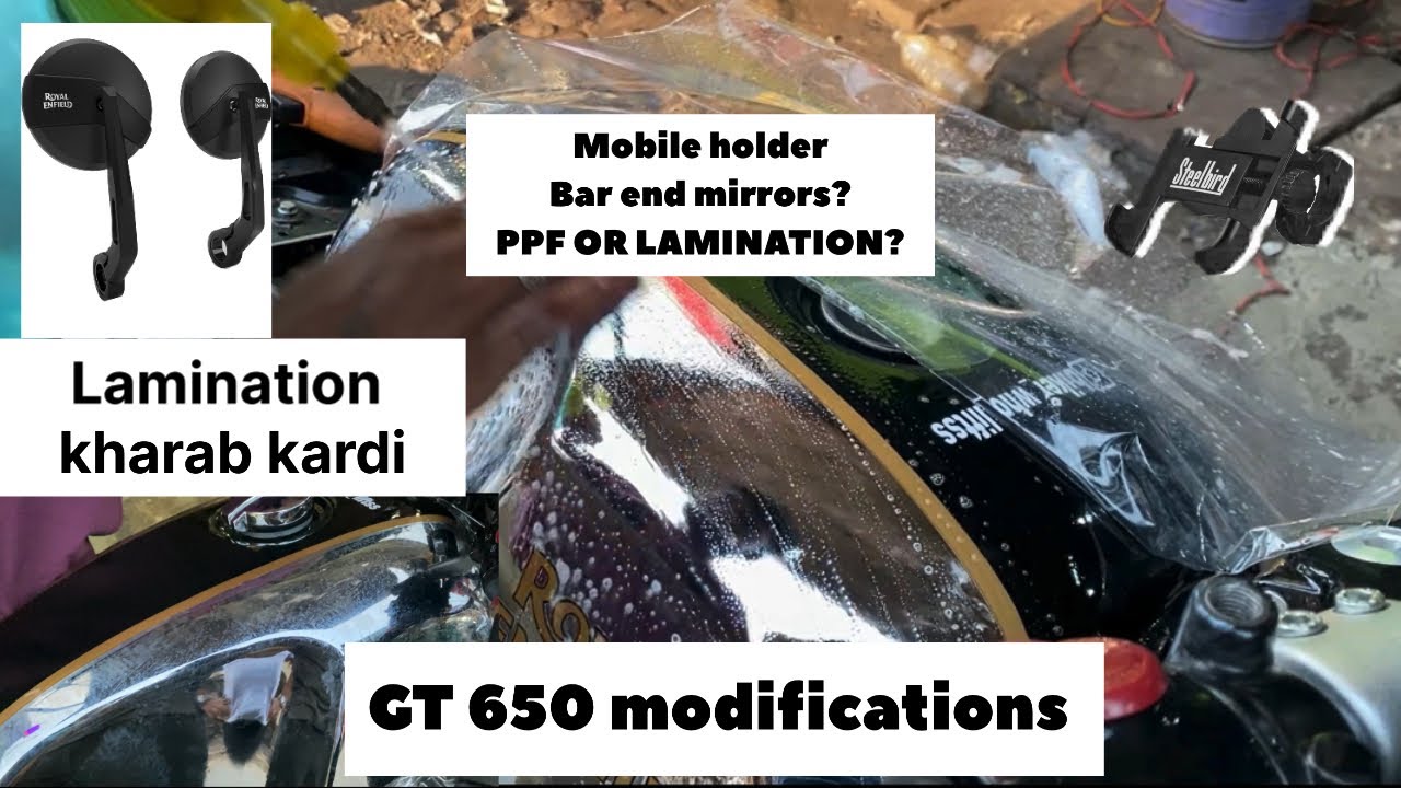 Basic modifications for CONTINENTAL GT 650 | #gt650 #modification #bike ...