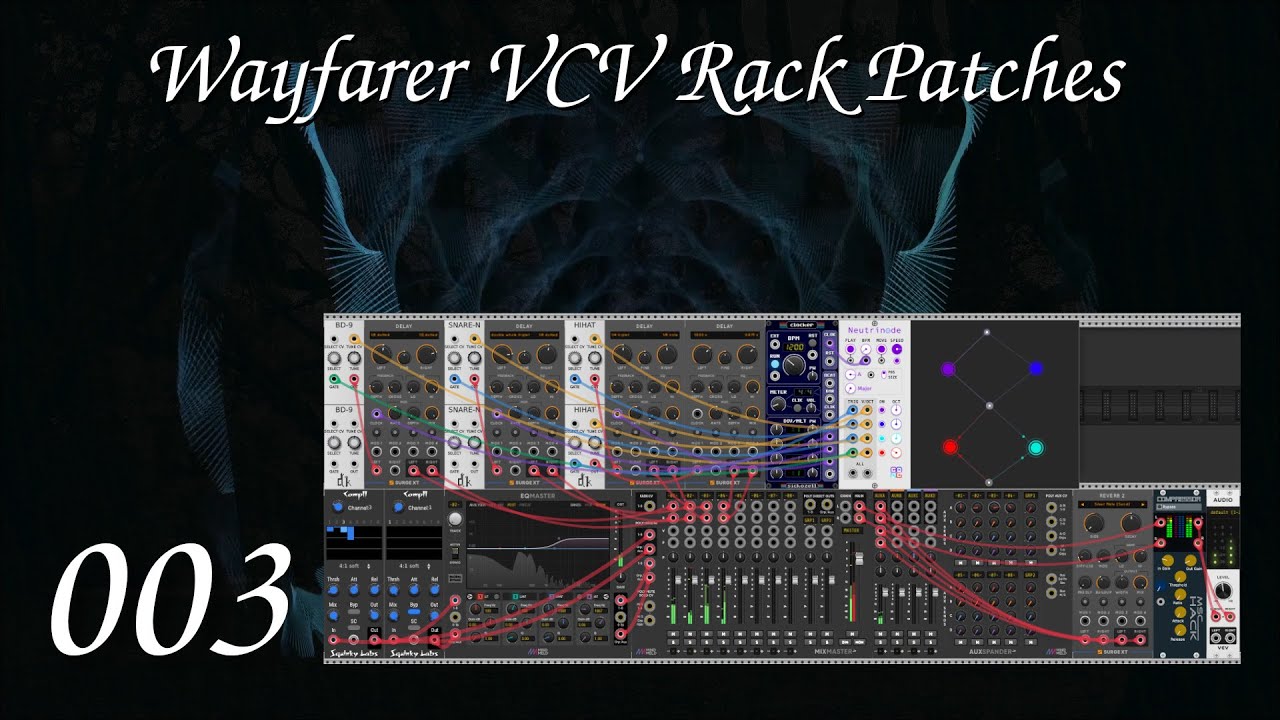 Wayfarer VCV Rack Patches 003 - Using a Node Sequencer and Delay to Make Tripped Out Drum ...