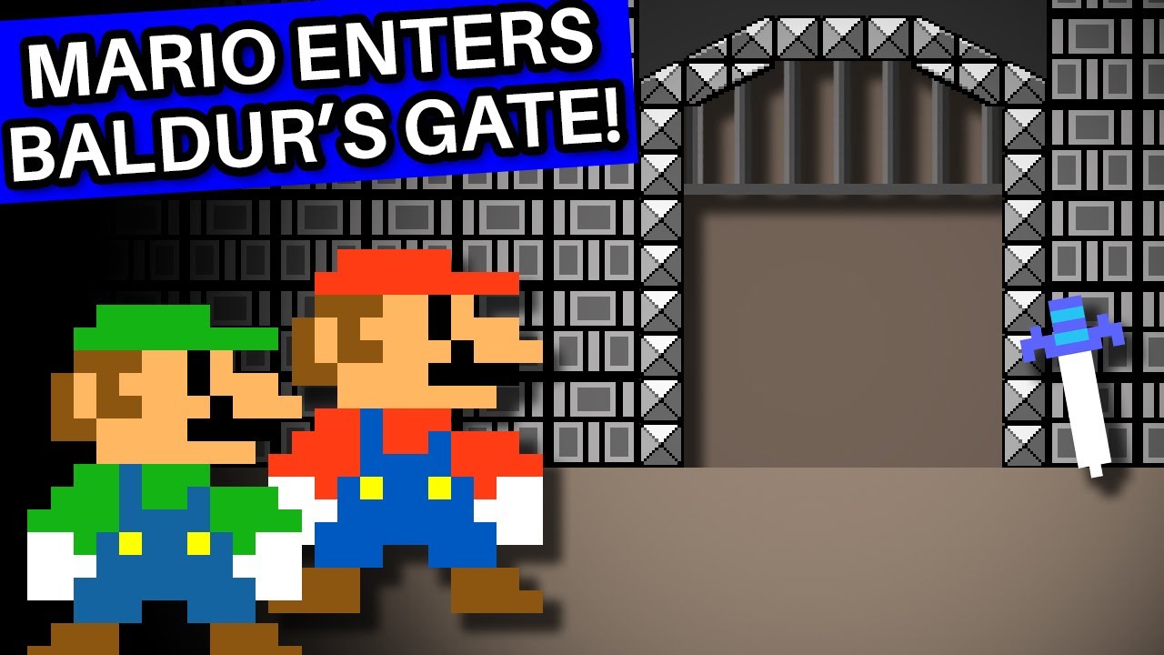 Mario Tries to Enter Baldur's Gate - YouTube