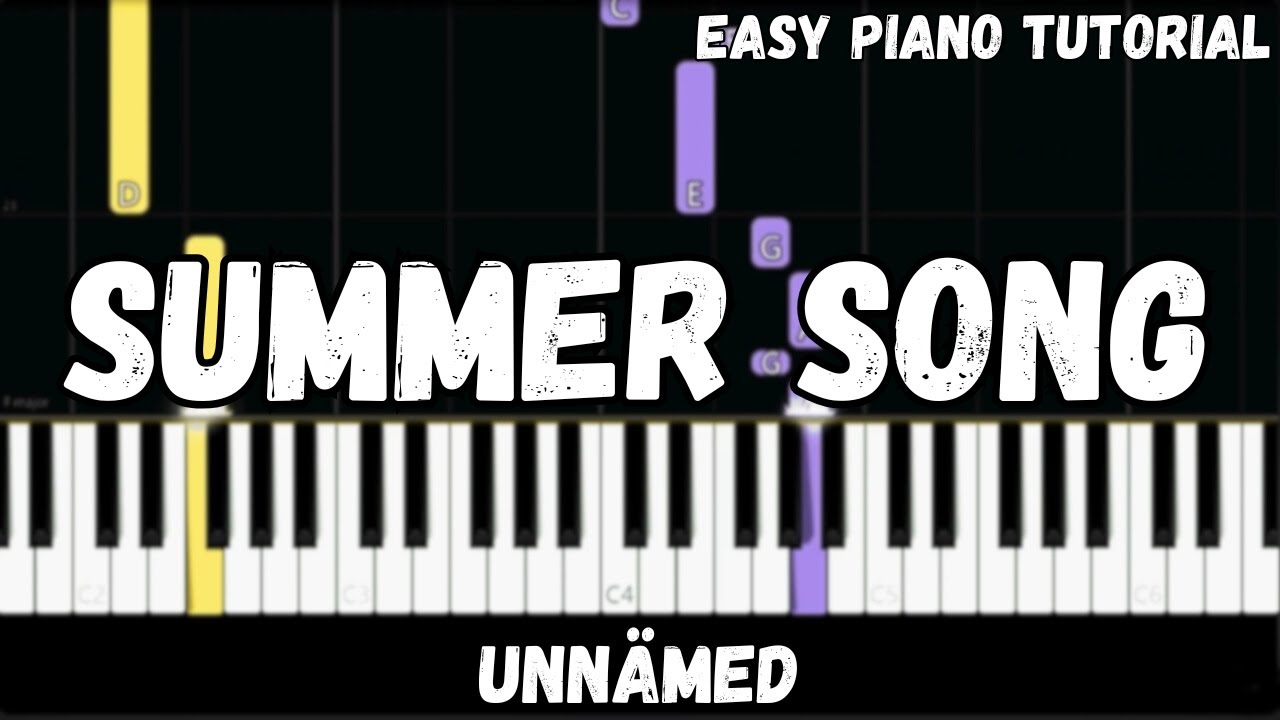 Easy Piano Sheet Music With Letters Popular Songs