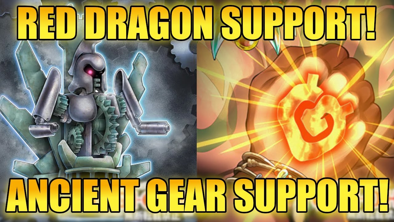 NEW ANIME CARDS! ANCIENT GEAR AND RED DRAGON ARCHFIEND SUPPORT | Yu-Gi ...