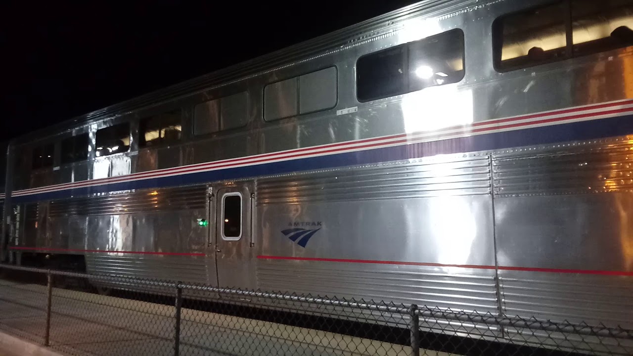 AMTRAK SILVER STAR TRAIN NOW HERE INTO THE NIGHT VICTORVILLE CALIFORNIA ...