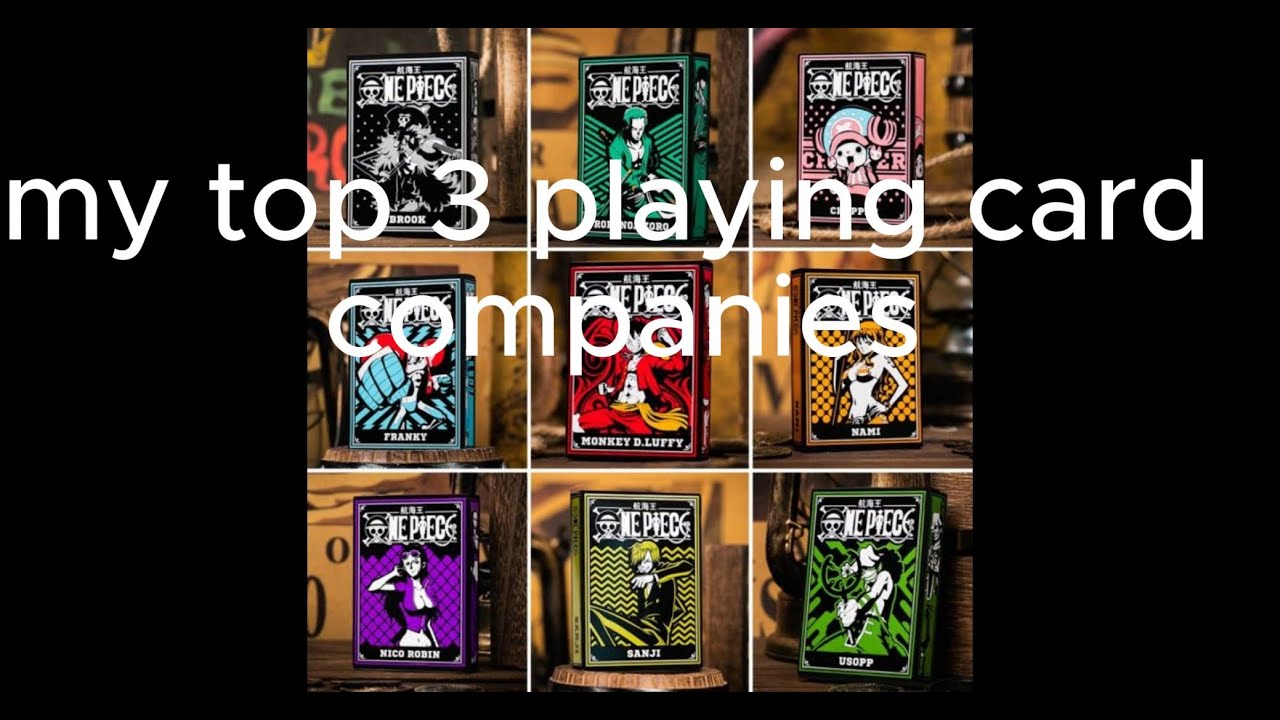 my top 3 playing card companies - YouTube
